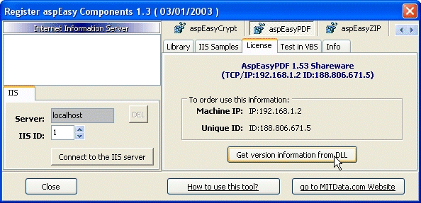 Installing a registered library